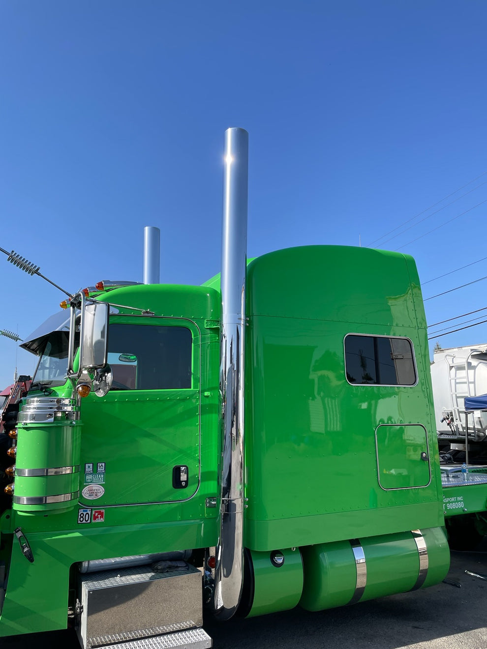 Peterbilt 379 & 389 Flat Top Stack Kits - 6-inch 7-inch and 8-inch ...